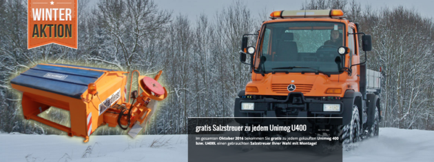 Unimog Winter-Aktion von Unimog Huber - Unimog-Community.de